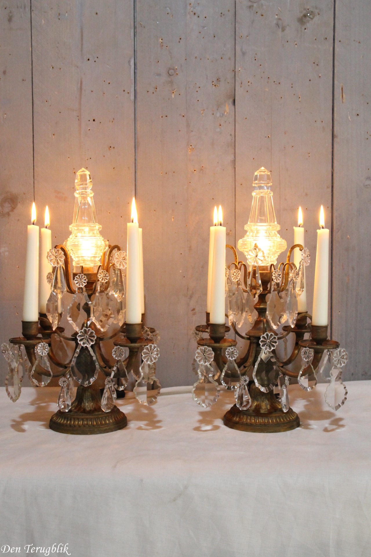 French candles girandoles with a pinnacle - Den Terugblik